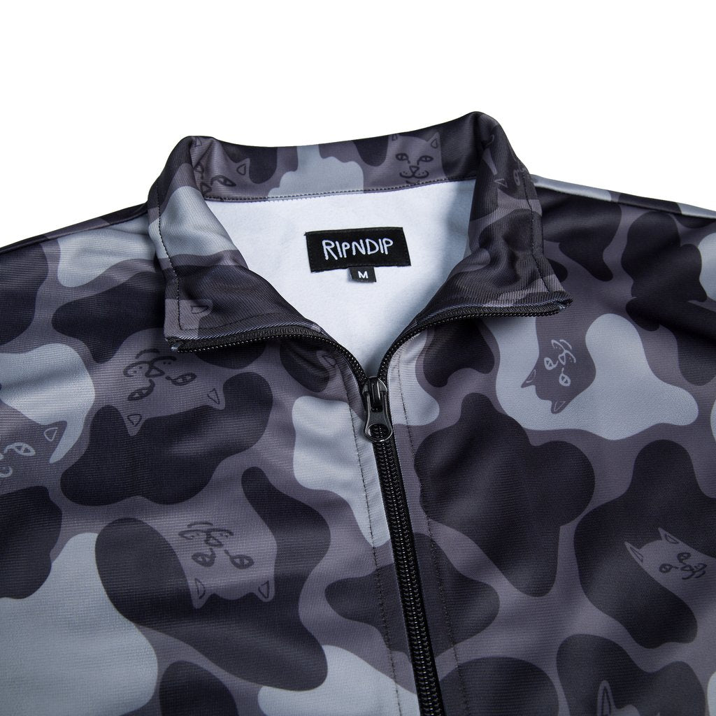 RIPNDIP - Nerm Camo Men's Track Jacket, Blackout Camo – The Giant Peach