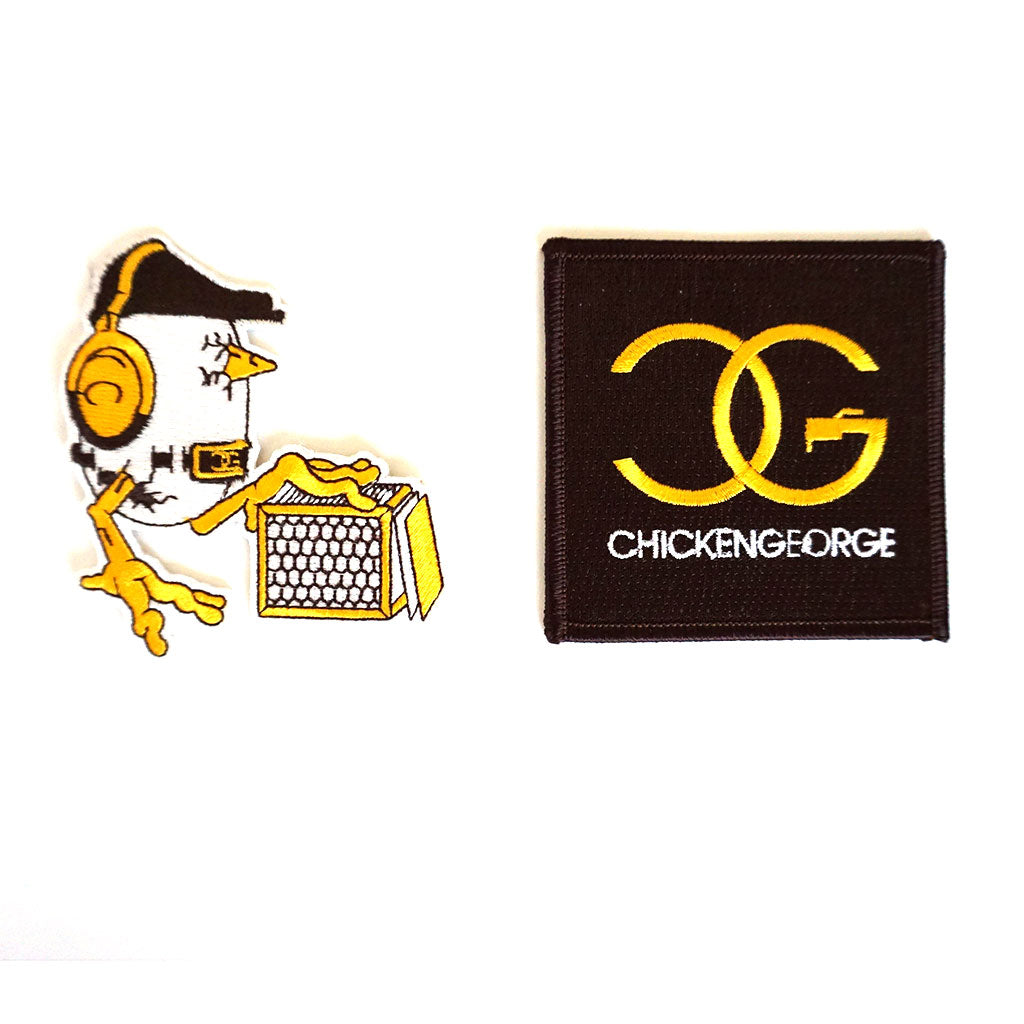 DJ Chicken George - Embroidered Patch Set – The Giant Peach