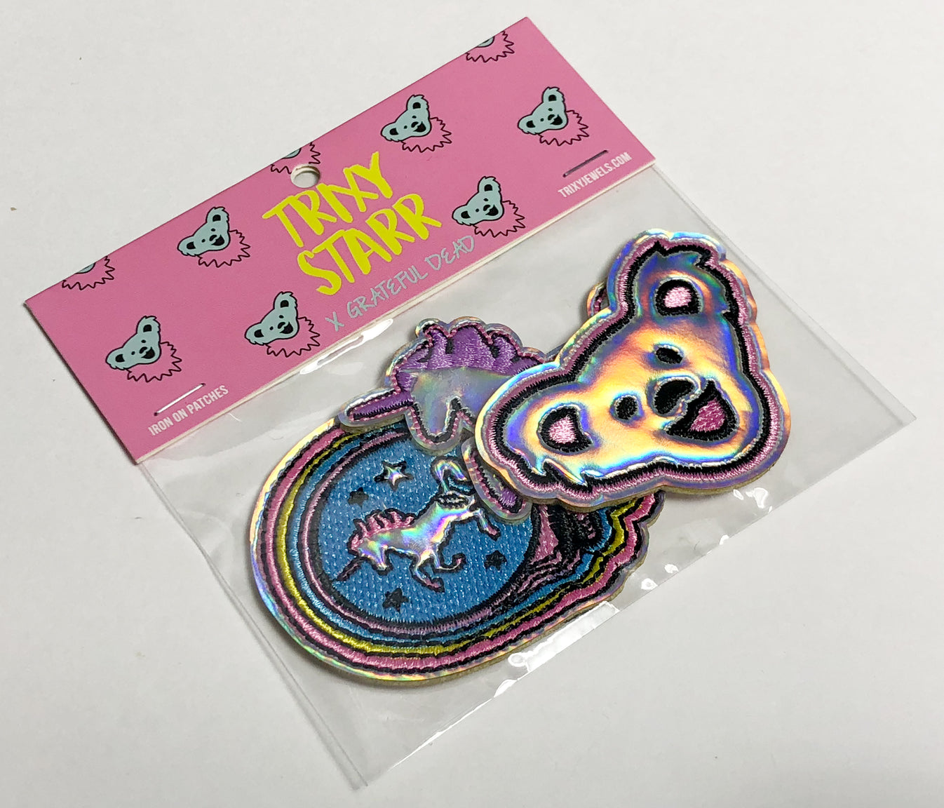 TRiXY STARR X GRATEFUL DEAD - Patch set, holographic – The Giant Peach