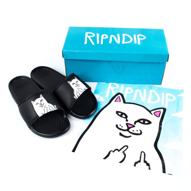 RIPNDIP - Lord Nermal Slides, Black – The Giant Peach