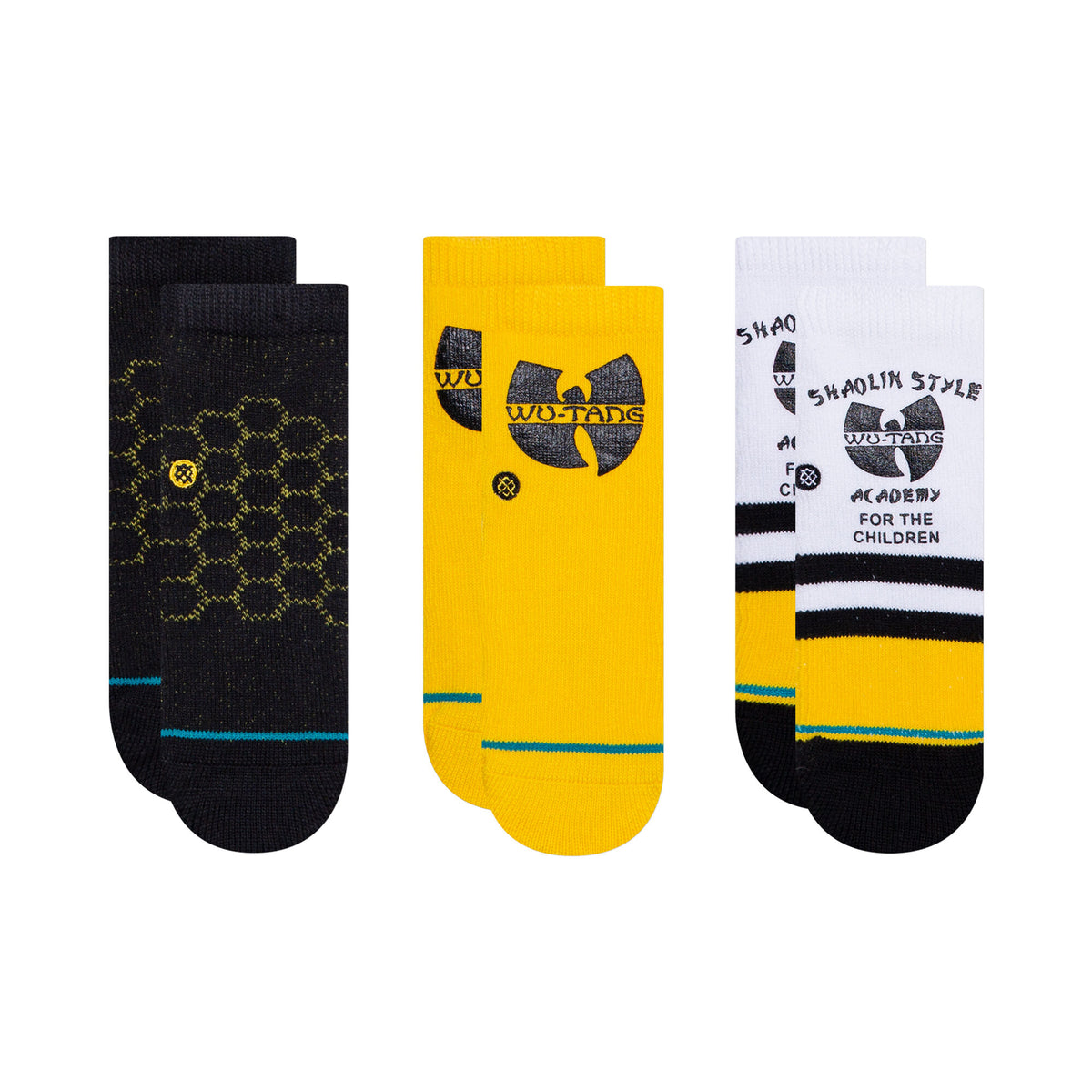 Stance x Wu-Tang Clan Wu-Tang 3 Pack Toddler Socks, Multi – The Giant Peach