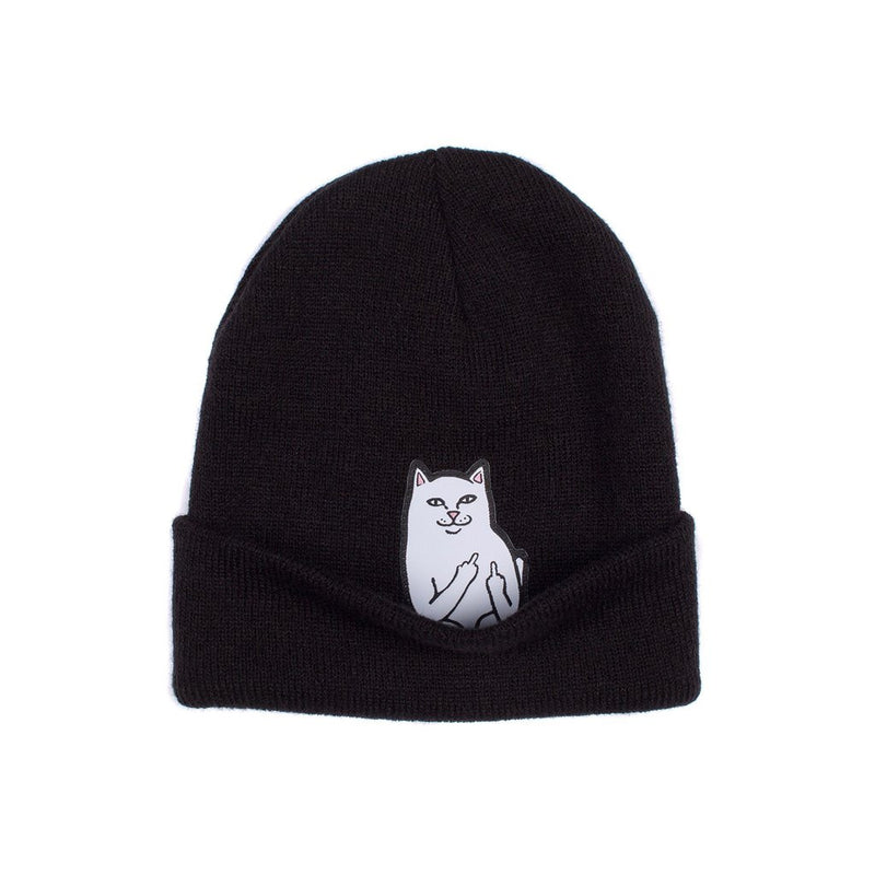 RIPNDIP - Lord Nermal Men's Beanie, Black Slub – The Giant Peach
