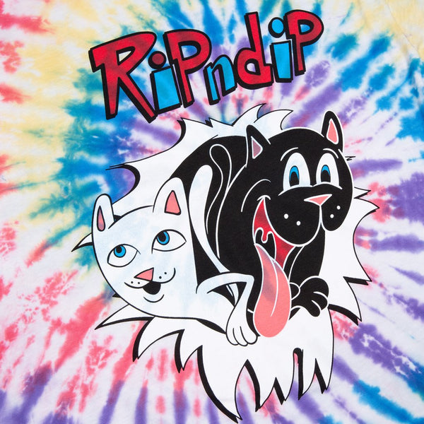 RIPNDIP The Jerm & Nerm Show Men's Tee, Spiral Dye – The Giant Peach