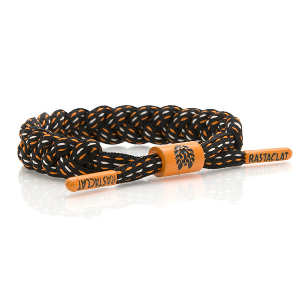 Rastaclat - The Bay Shoelace Bracelet, Black and Orange – The Giant Peach