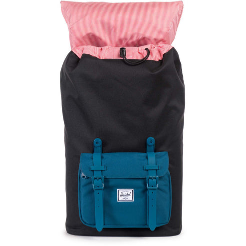 Herschel Supply Co. - Little America Backpack, Black/Ink Blue Rubber ...