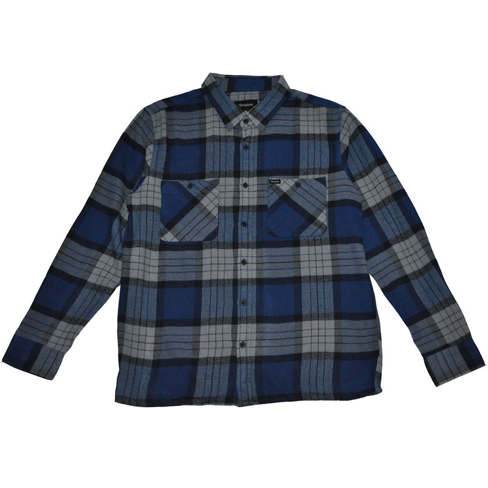 Brixton -Milton Men's Flannel L/S Shirt, Blue – The Giant Peach