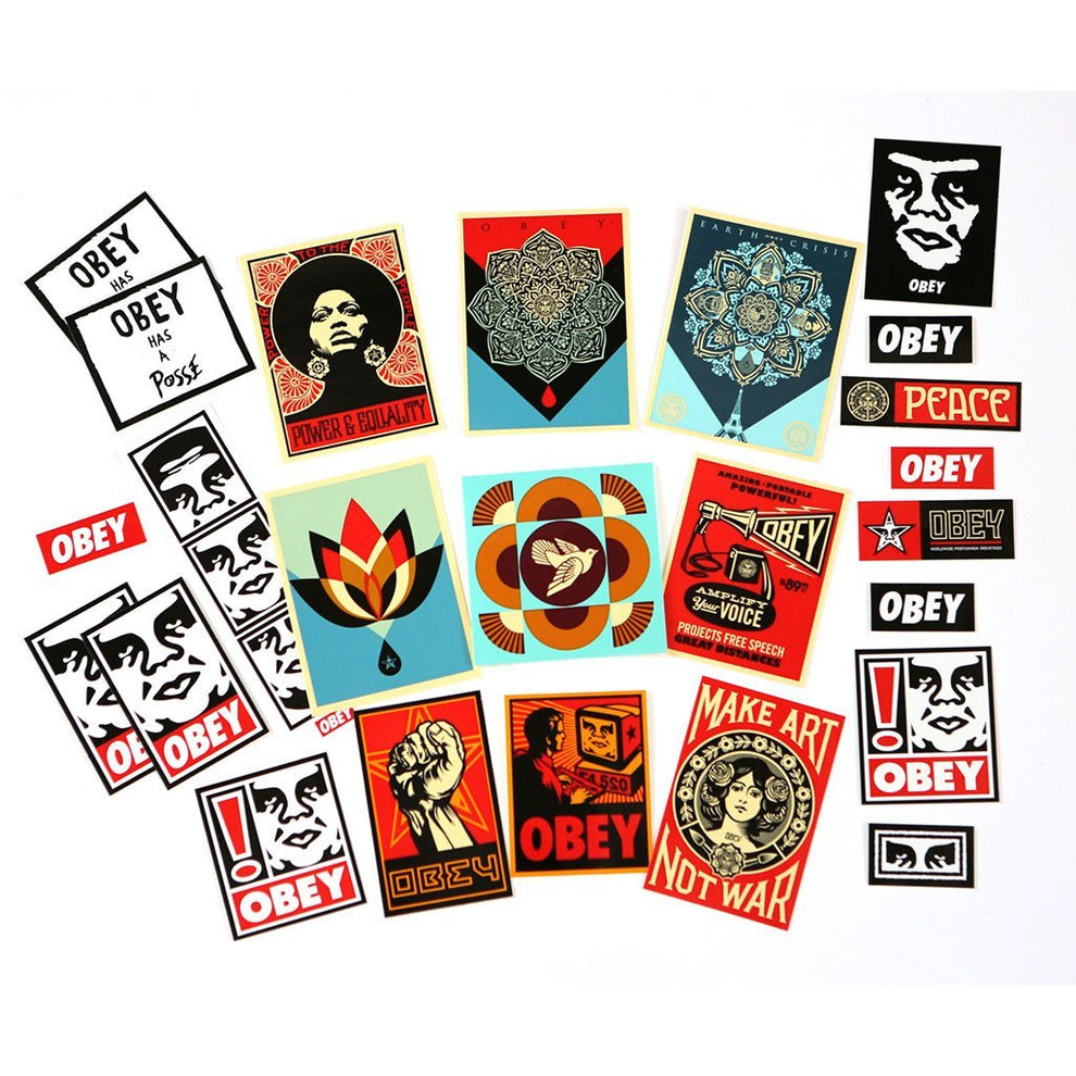 OBEY Sticker Pack 5, Assorted – The Giant Peach