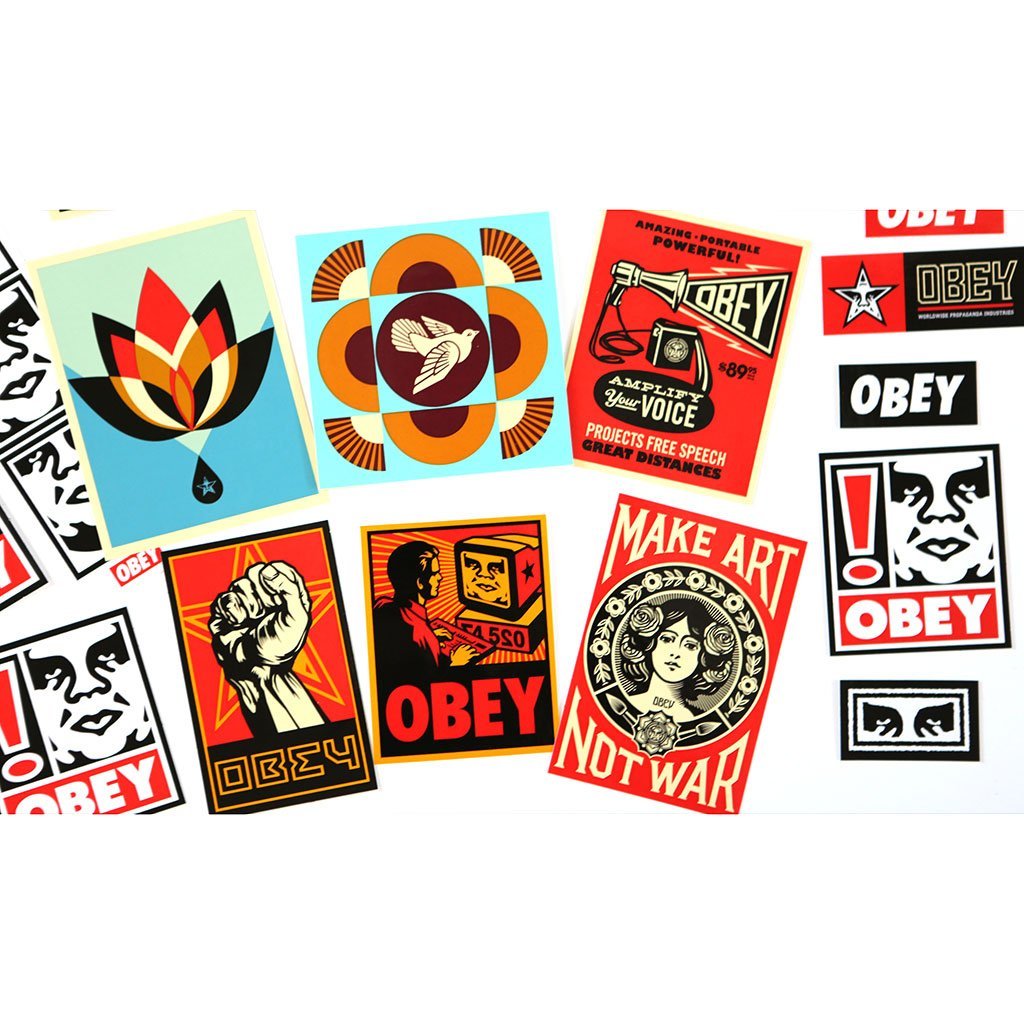 OBEY Sticker Pack 5, Assorted – The Giant Peach