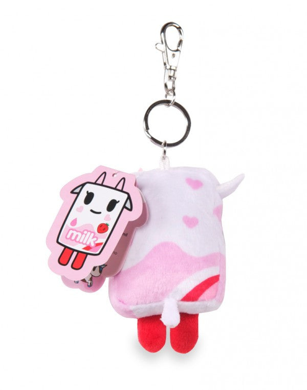 tokidoki - Strawberry Milk Moofia Plush Keychain – The Giant Peach