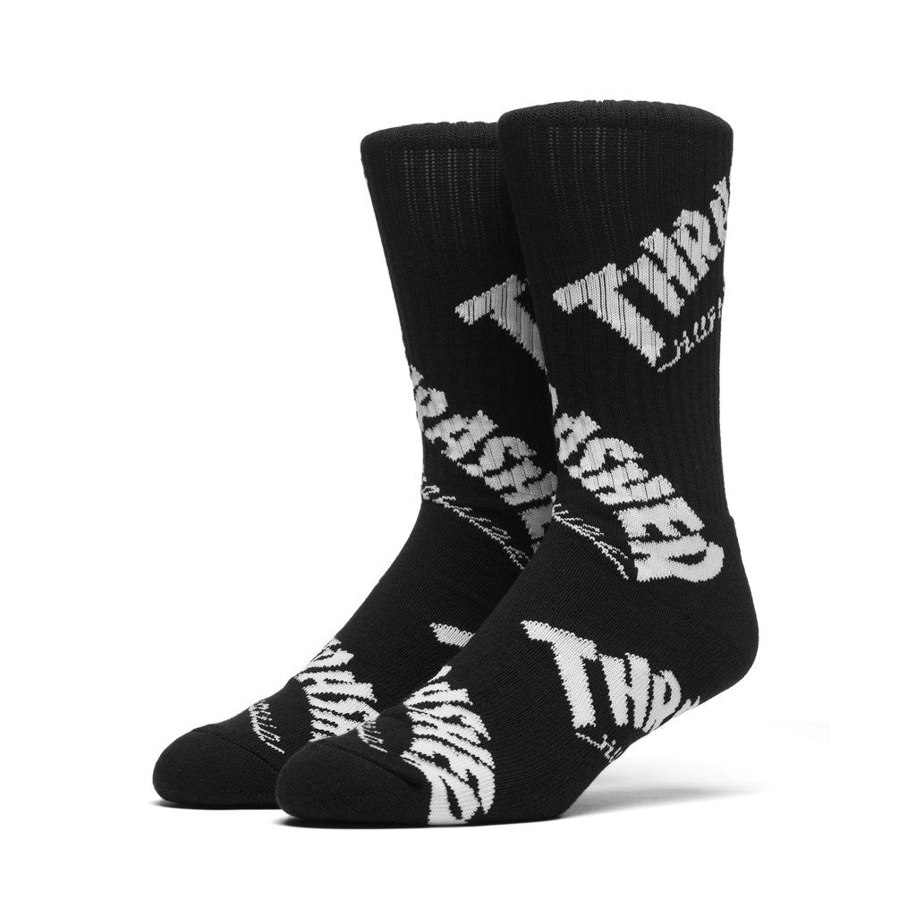 HUF x Thrasher TDS Crew Socks, Black – The Giant Peach