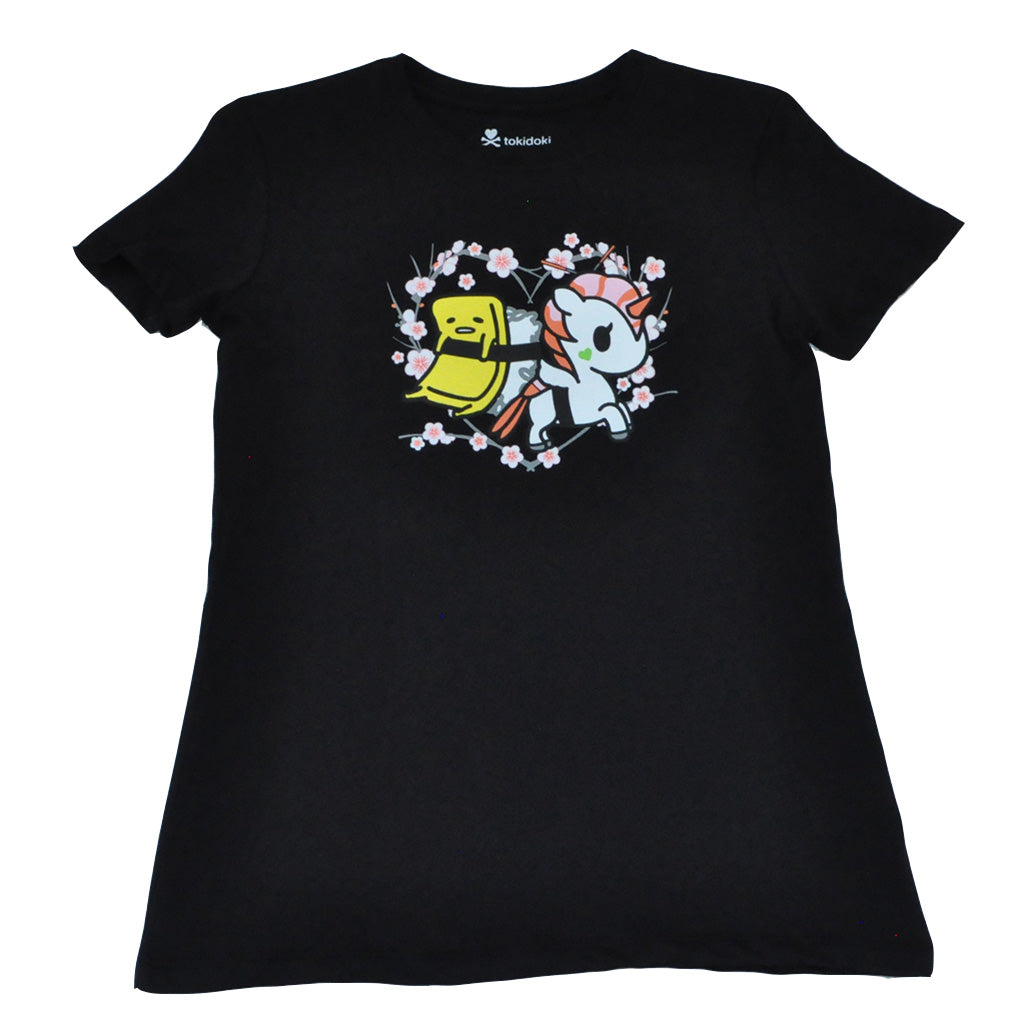 tokidoki x gudetama - Cherry Sleeves Women's Tee, Black – The Giant Peach